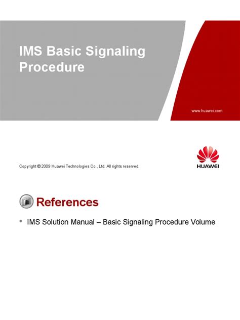 Ims Basic Signaling Procedure Sip Ims Procedures Pdf Ip Multimedia Subsystem Session