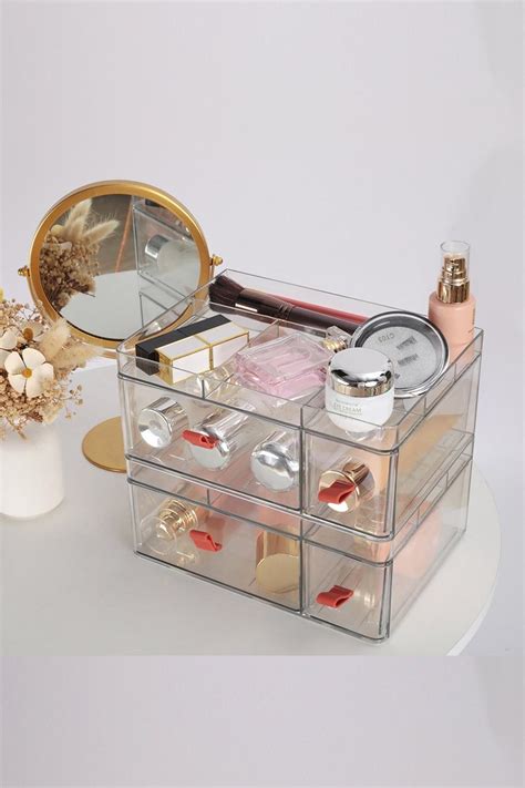 Storage Make Up Cosmetic Organiser Dressing Table Storage Vanity Box