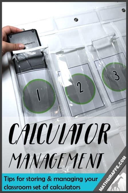 Managing A Class Set Of Calculators