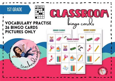 Classroom Objects Bingo Cards Material De La Siguiente Asignatura