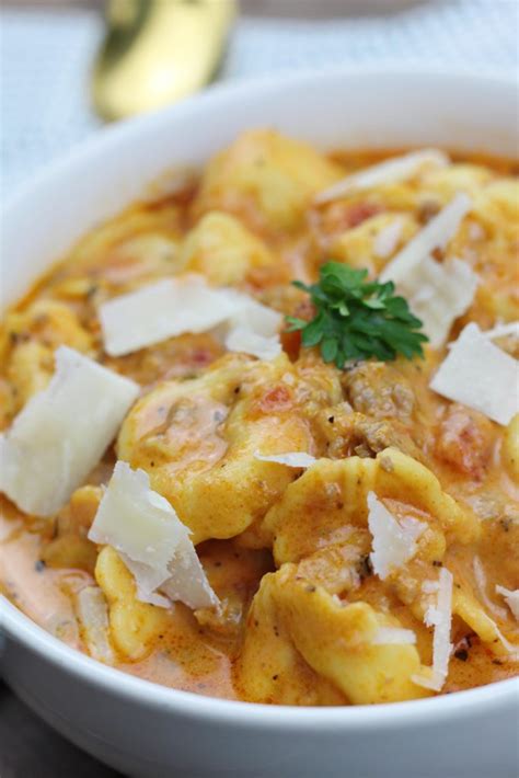 One Pot Italian Sausage Tortellini Soup Chef Elizabeth Reese