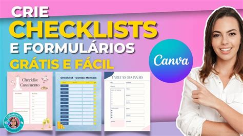 Crie Checklists E Formulários Personalizados No Canva Tutorial