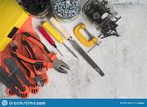 Top View Different Types Tools3 High Quality Beautiful Photo Concept
