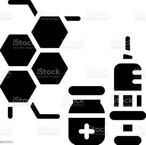 Molecular Structure And Vaccine Icon Vaccine Development Related Vector Stock Illustration