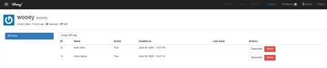 Api Keys Management Interface · Issue 386 · Wooeywooey · Github