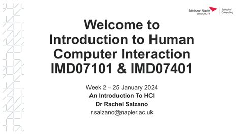 Week 2 Lecture 1 Introduction To Human Computer Interaction