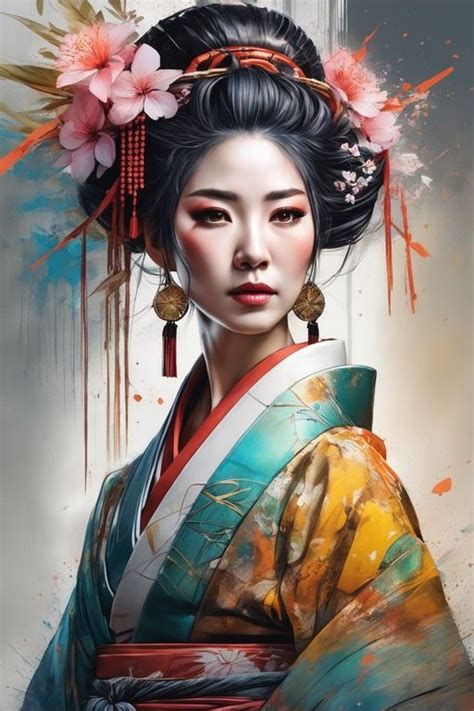 Pin De Nita Ramirez Mateos En Geishas Cuadros Pintura Geisha Cuadros