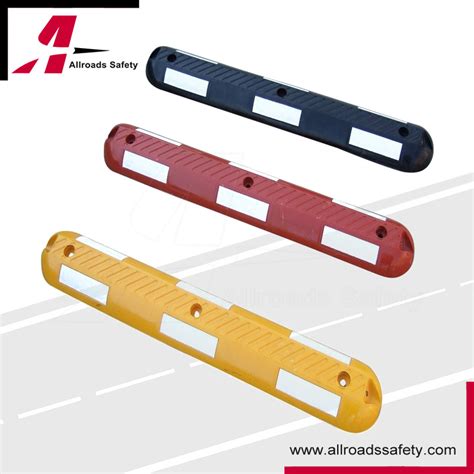 Yellowredblack Recycled Rubber Lane Safety Divider Road Marking Lane
