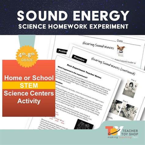Sound Waves Experiment Science Homework Physical Science Experiments
