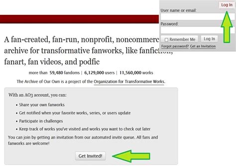 Ao Fanfiction Archive Of Our Own A Login Welcome