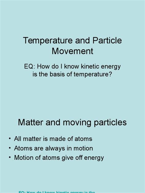 Pdf 2 1 Temperature And Particle Movement 1 Dokumentips
