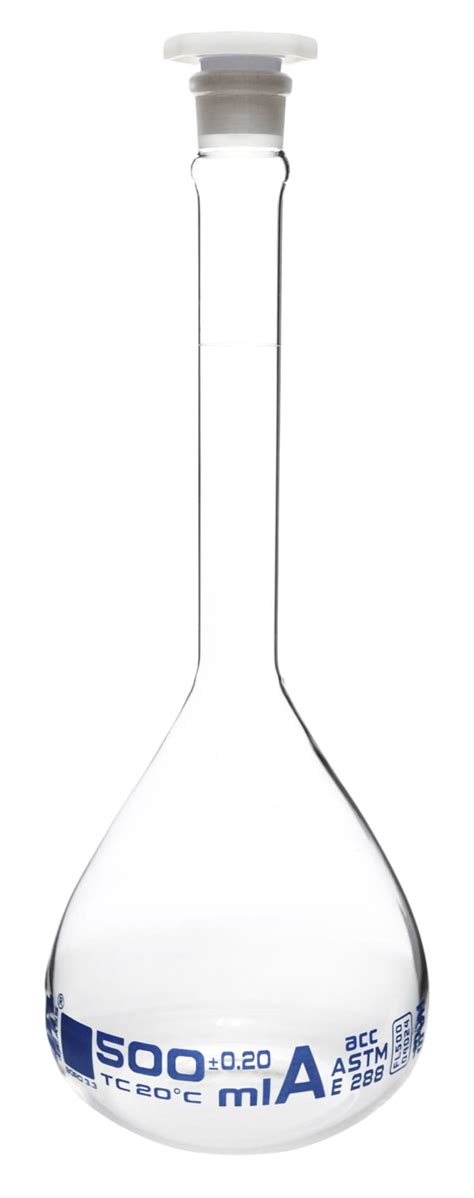 Eisco Class A Volumetric Flasks Astm 500 Ml Buy Online Eisco
