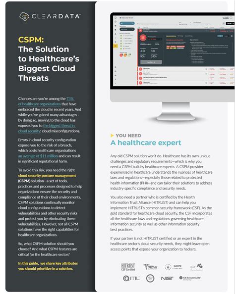 Cspm Tackling Healthcare S Cloud Risks Cleardata