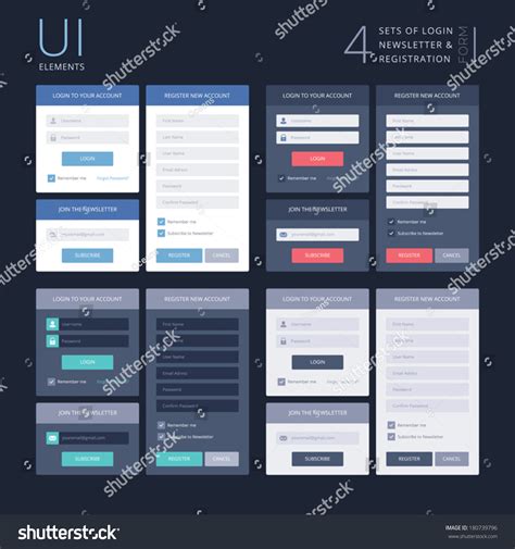 4 510 Registration Form Ui Images Stock Photos Vectors Shutterstock