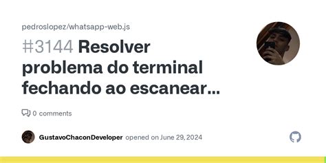 Resolver Problema Do Terminal Fechando Ao Escanear QrCode E Inicializar