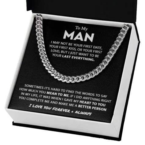 Present Halsband till Man Pojkvän Kedja med Kort Silver Megabilligt se