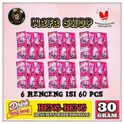Promo Drink Beng Beng Minuman Bubuk Cokelat Sachet 30 Gr Kemasan 6