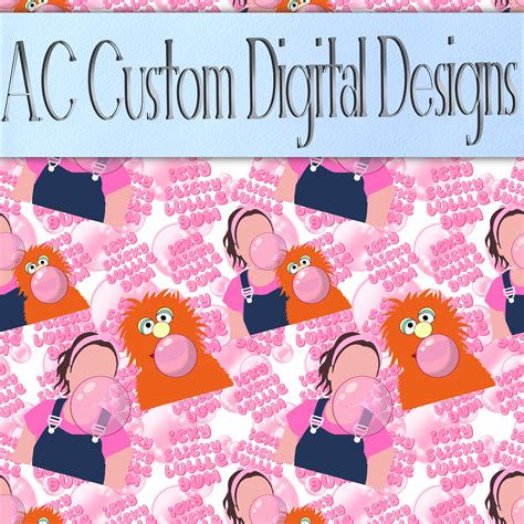 Ms Rachel Icky Sticky Bubble Gum Seamless Pattern Icky Sticky Png Clipart Icky Sticky Ms Rachel