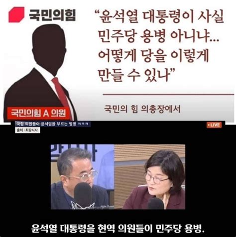 윤석열 용병설 뽐뿌 짤방갤러리