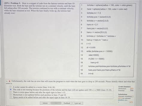 Solved Problem Here Is A Snippet Of Code From The Chegg