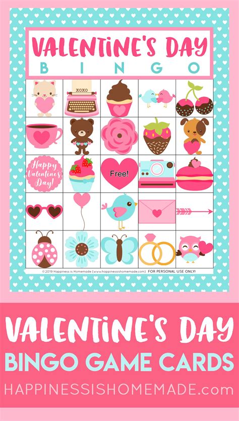 Free Printable Valentines Bingo Luca Printable
