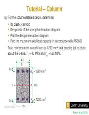 Tutorial Solution Column Part Pdf Tutorial Column A For The Column Detailed Below