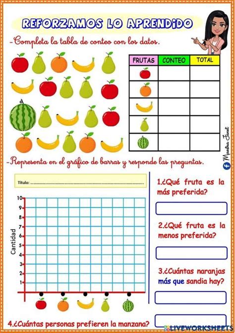 Ejercicio Interactivo De Grafico De Barras Para Primero De Primaria