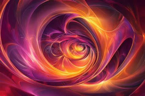 Abstract Glowing Spiral Texture Bold Pink And Orange Waves Swirling Dynamically Vibrant And