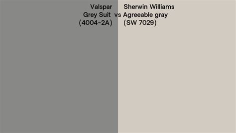 Valspar Grey Suit 4004 2A Vs Sherwin Williams Agreeable Gray SW 7029