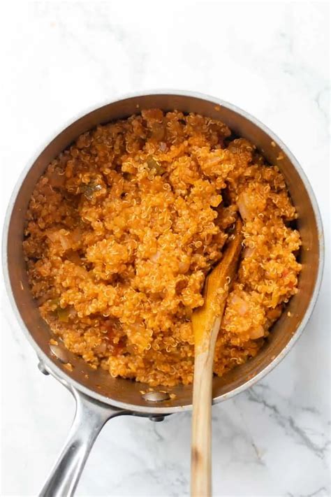 Easy Spanish Quinoa Recipe 5 Ingredients And Gf Simply Quinoa