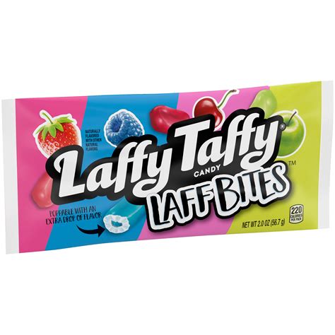 Laffy Taffy Candy Laff Bites Assorted Flavors 2 Ounce Bags Pack Of