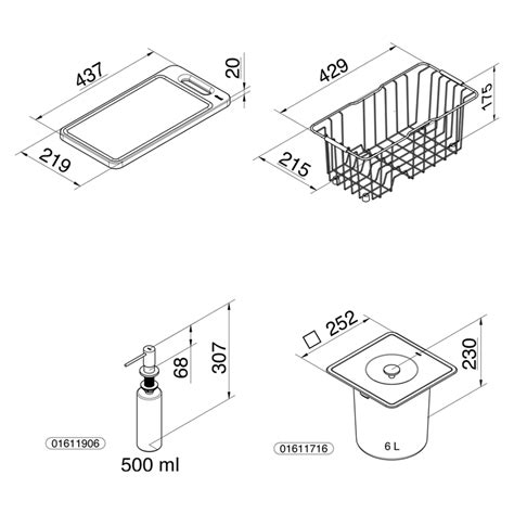 Cuba Docol Massima 68x48 01611616 Com Acessórios E Lixeira Inox