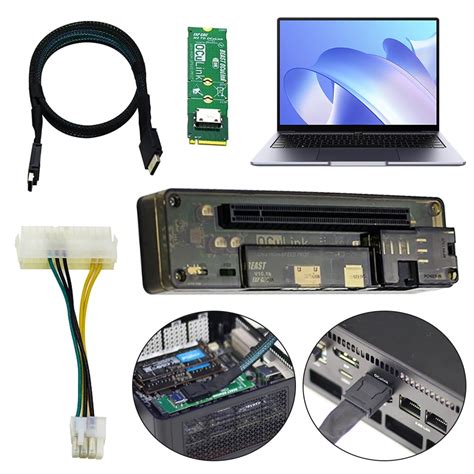 Kgota Exp Gdc Oculink Gpu Dock Pcie 4 0 X4 32 Gbps With M 2 M Key To Oculink Aapter
