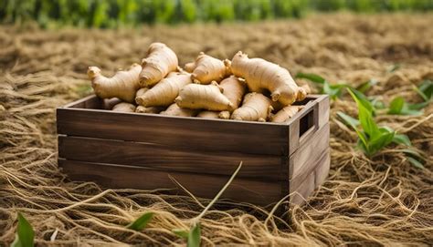 Premium Photo A Wooden Box With The Word Ginger On It