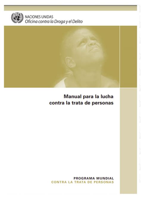 Manual Para La Lucha Contra La Trata De Personas Colaboración