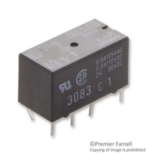 G5v 2 Dc12 Omron Electronic Components Relais De Signaux 12 Vdc Dpdt