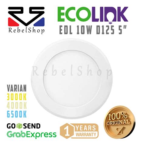 Jual Lampu Ecolink Led Downlight Edl190b 10 Watt Bulat 10w 10 Watt 10watt Shopee Indonesia