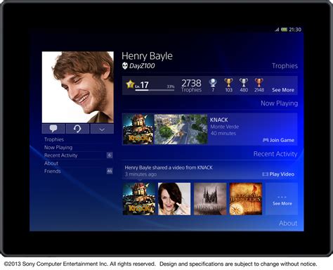 Playstation 4 Interface Screenshots Released Social Media Influences Seen