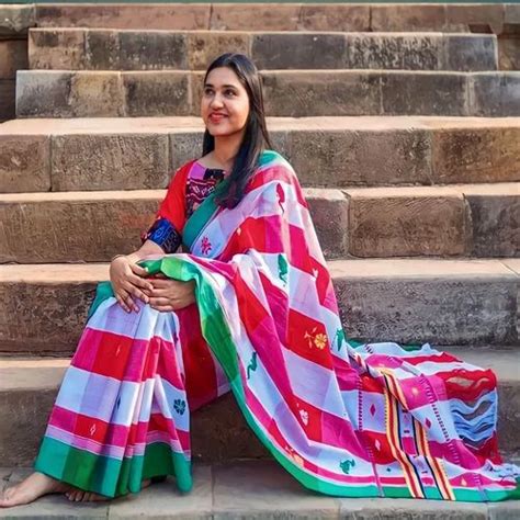 Tasar Abstruct Santali Panchi Saree1santali Traditional Saree 55 M