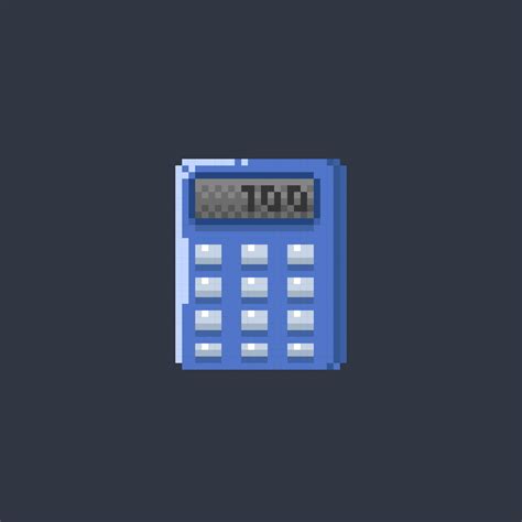 Calculator In Pixel Art Style Vector Art At Vecteezy
