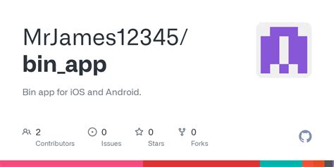 GitHub MrJames Bin App Bin App For IOS And Android