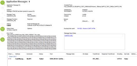 Error In Importing CAMT Customer Payments IFS Community