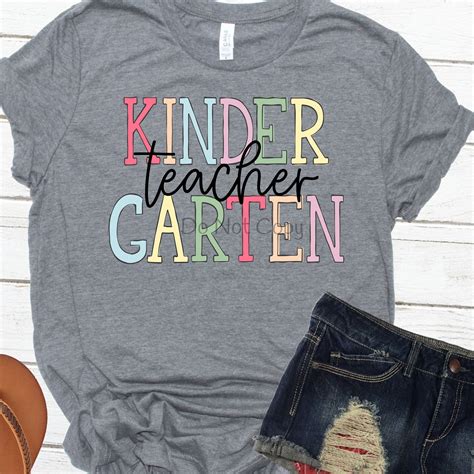 Kindergarten Teacher Dtf Abidesignstore