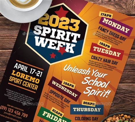 Spirit Week Flyer Psd Vector Eps Png Ai Downloads