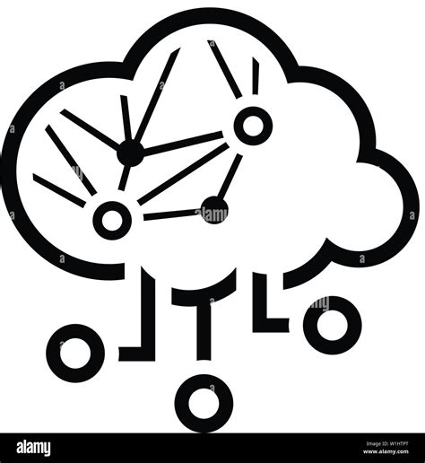 Simple Cloud Computing Vector Icon Stock Vector Image And Art Alamy