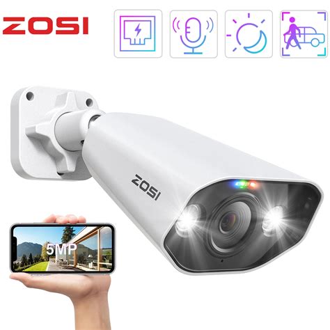 Zosi Mp Poe Camera With Way Audio Smart Person Vehicle Detection