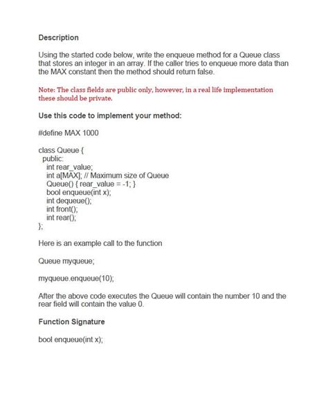 Solved Description Using The Started Code Below Write The Chegg