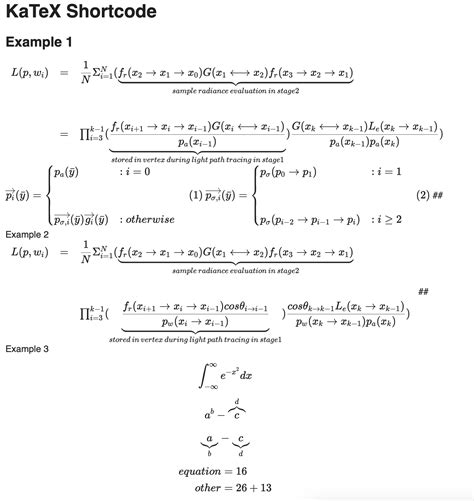 Latex Not Working In Newer Version Of Hugo Support Hugo
