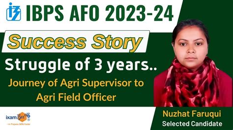 Ibps Afo Success Story 2023 24 Nuzhats Struggle For 3 Yrs Journey