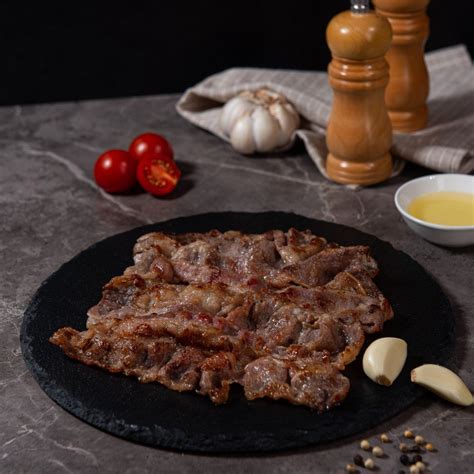 Wet Cured Smoked Beef Bacon Sliced Fumé